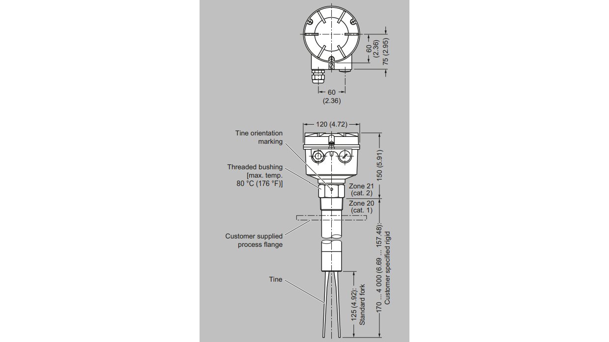 Siemens SITRANS LVS100 Level Switch for Solids