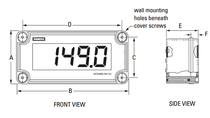 Siemens SITRANS RD100 Digital Display