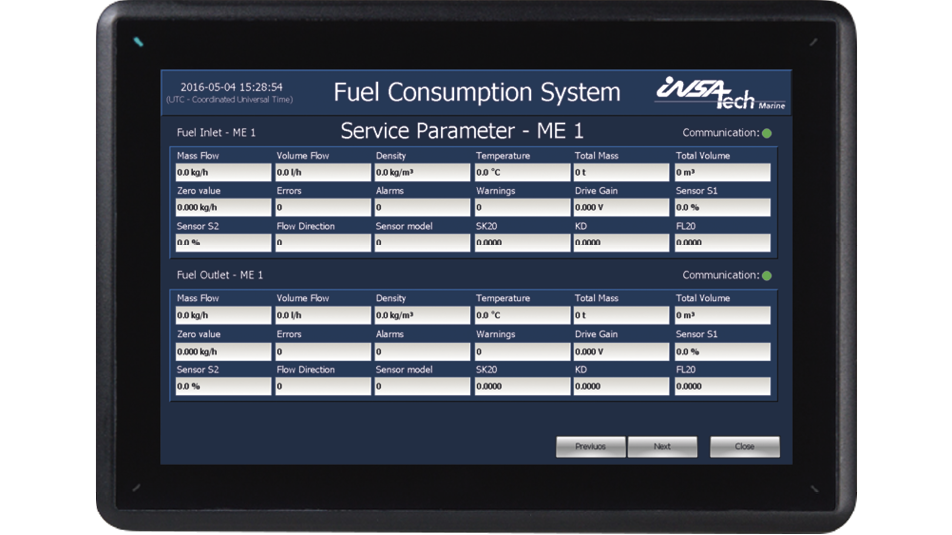 Marine Fuel Flow Meter & Consumption Systems - Insatech