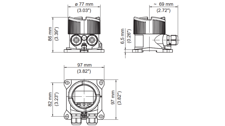 Siemens SITRANS RD150 Digitalt Display