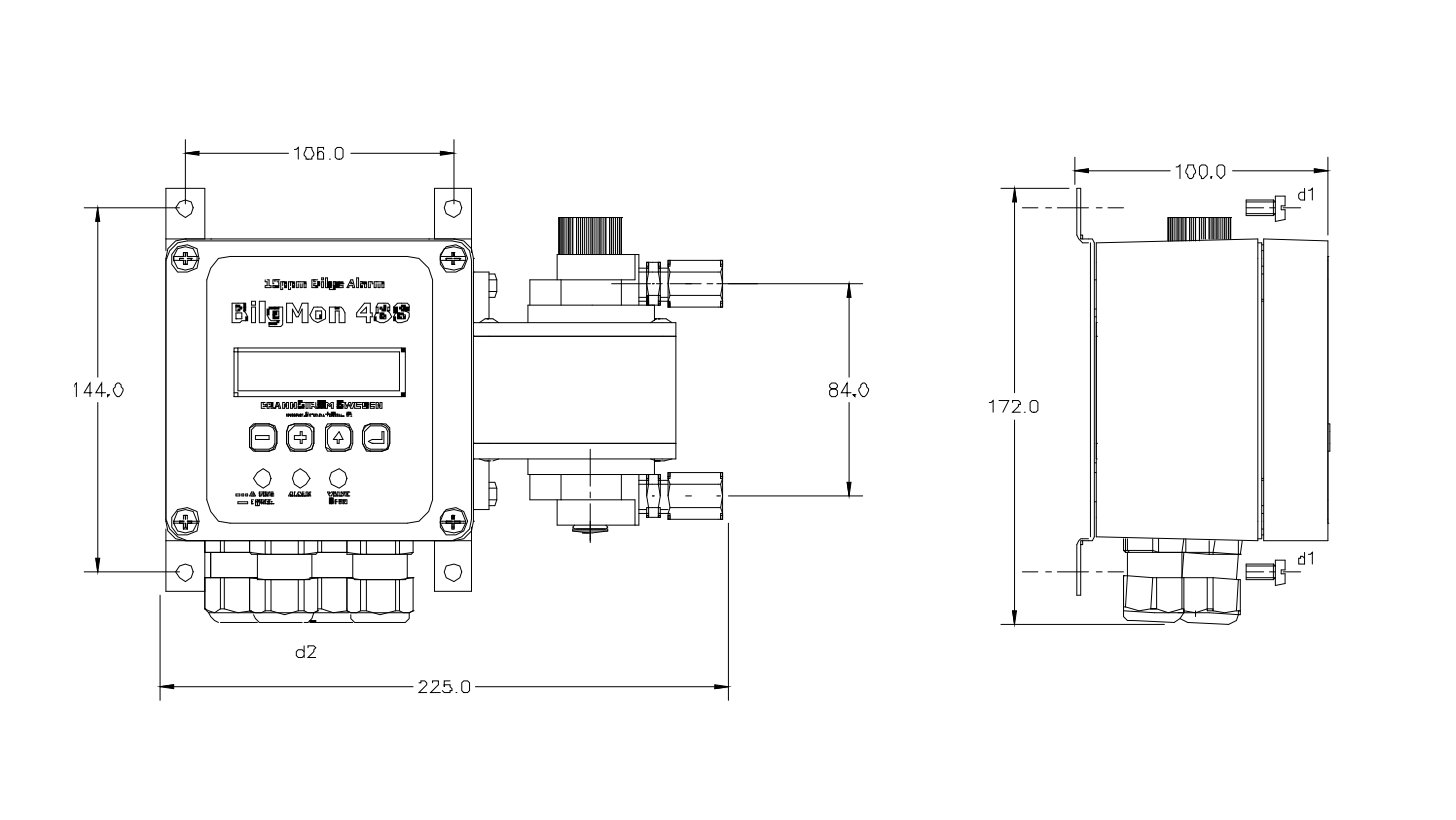 Bilge Monitoring - BilgMon 488 15 ppm Bilge Alarm