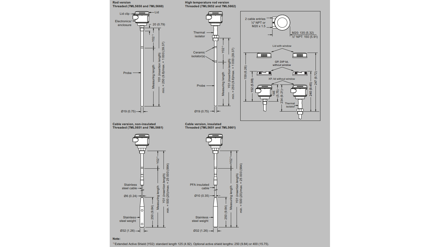 Siemens Pointek CLS300 Capacitive Level Switch