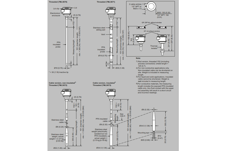 Siemens SITRANS LC300 Capacitive Transmitter