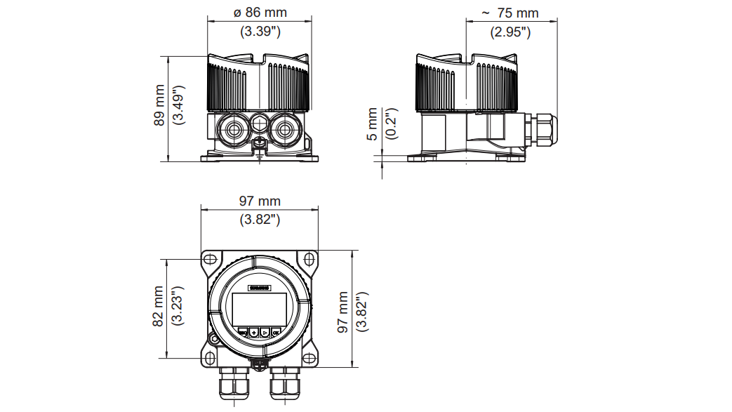 Siemens SITRANS RD150 Digitalt Display