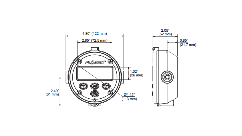 RT14 Flow Rate Totalizer
